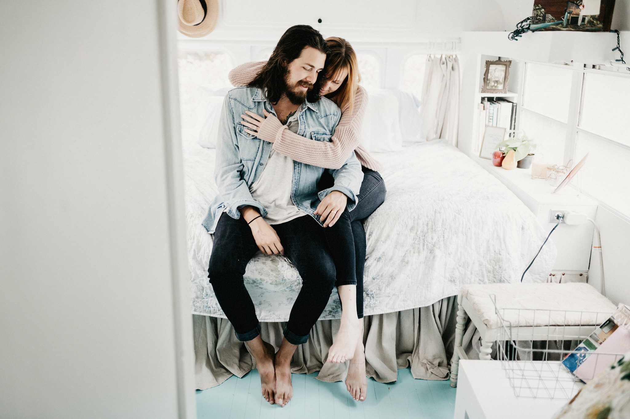 Home Session In A Converted School Bus - Zoe + Alex